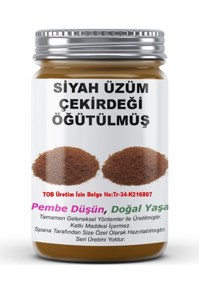 Spana Siyah Üzüm Çekirdeği Öğütülmüş Ev Yapımı Katkısız 330 gr