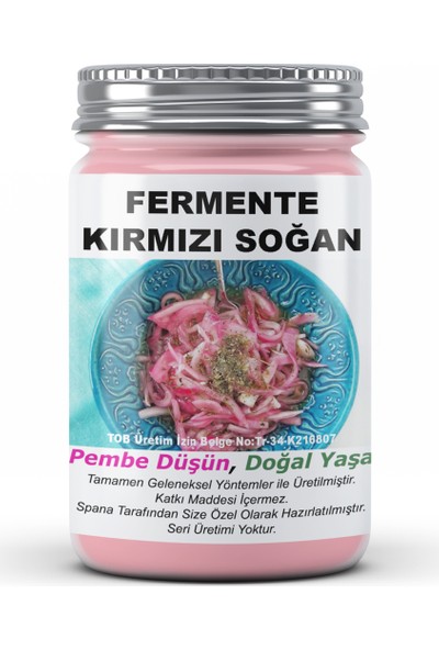 Spana Fermente Kırmızı Soğan Ev Yapımı Katkısız 330 gr