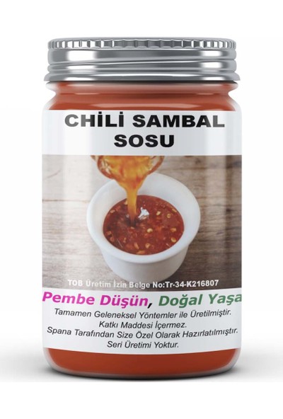 Spana Chili Sambal Sosu Ev Yapımı Katkısız 330 gr