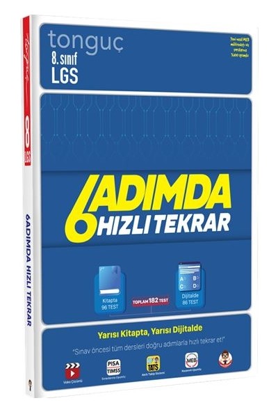 Tonguç Akademi 8. Sınıf Lgs 6 Adımda Hızlı Tekrar Tonguç Akademi 8. Sınıf Lgs 6 Adımda Hızlı Tekrar