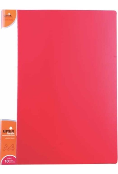 Umix Basic Sunum Dosyası Kırmızı 10'lu Umix Basic Sunum Dosyası Kırmızı 10'lu