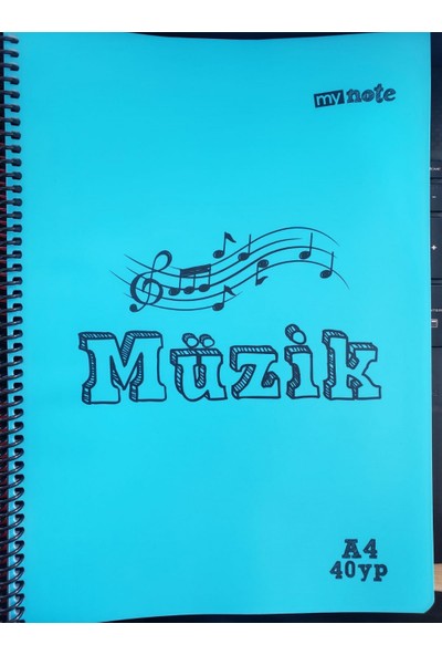 Umur My Note Plastik Kapak Spiralli Müzik Defteri 40 Yaprak Umur My Note Plastik Kapak Spiralli Müzik Defteri 40 Yaprak