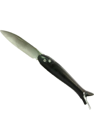Zubizubi Anahtarlık Çakısı Balık Şeklinde Katlanır Çelik Çakı 9 cm (Siyah) Zubizubi Anahtarlık Çakısı Balık Şeklinde Katlanır Çelik Çakı 9 cm (Siyah)