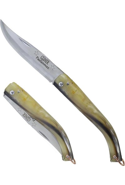 Güner Yatağan Kemik Saplı Çakı Paslanmaz Çelik 17 cm Güner Yatağan Kemik Saplı Çakı Paslanmaz Çelik 17 cm