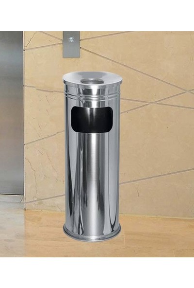 Cekinox Hygiene Avm-Benzinlik-Cafe Ayaklı Kolon Küllük-Çöp Kovası