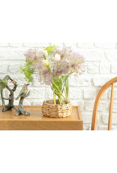 English Home Marva Cam Vazo 18X18X20,5 cm Şeffaf