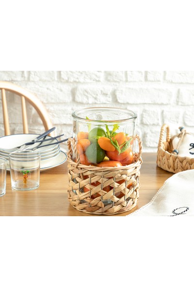 English Home Basket Cam Vazo 18X18X22 cm Şeffaf