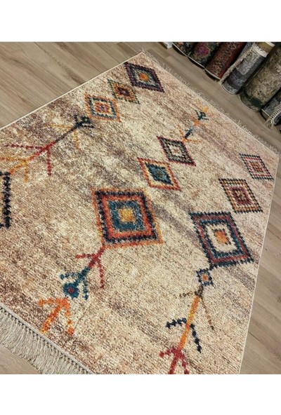 Baykilim Dijital Baskı, Dekoratif, Kaymaz Taban, Antibakteriyel, Yıkanabilir Halı