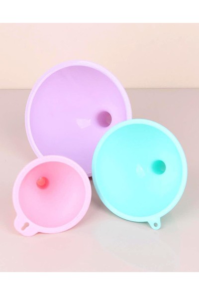 Tvet Plastik 3'lü Huni Set 14 cm T40167 Tvet Plastik 3'lü Huni Set 14 cm T40167