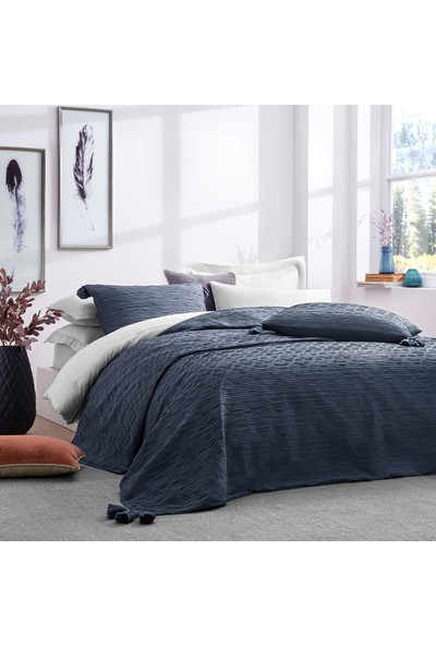 Yataş Bedding Laren Indigo Tek Kişilik Yatak Örtüsü Seti Yataş Bedding Laren Indigo Tek Kişilik Yatak Örtüsü Seti