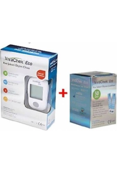 Vivachek Eco Şeker Cihazı ve 50 Adet Strip Vivachek Eco Şeker Cihazı ve 50 Adet Strip