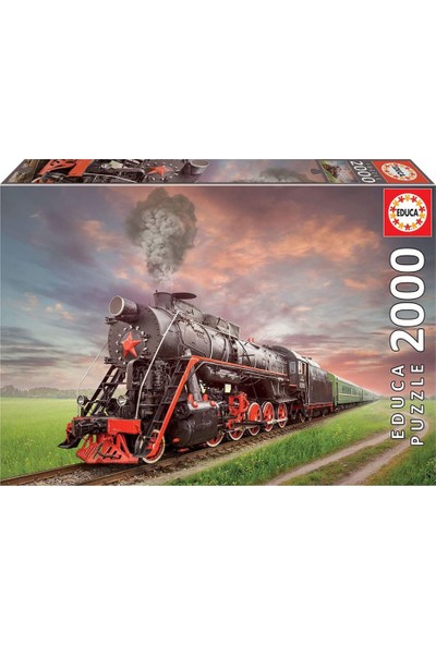 Educa Puzzle 2000 Parça Buharlı Lokomotif 18503 Educa Puzzle 2000 Parça Buharlı Lokomotif 18503