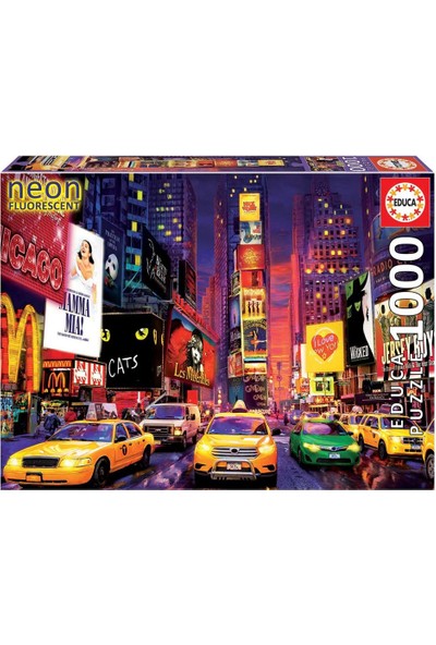 Educa Puzzle 1000 Parça New York Tımes Meydanı Neon 18499 Educa Puzzle 1000 Parça New York Tımes Meydanı Neon 18499