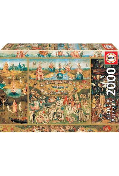 Educa Puzzle 2000 Parça Dünyevi Zevkler Bahçesi 18505 Educa Puzzle 2000 Parça Dünyevi Zevkler Bahçesi 18505