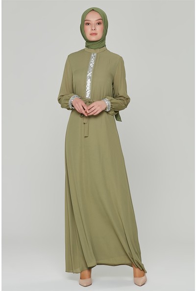 Armine Elbise 19YRA911 Haki