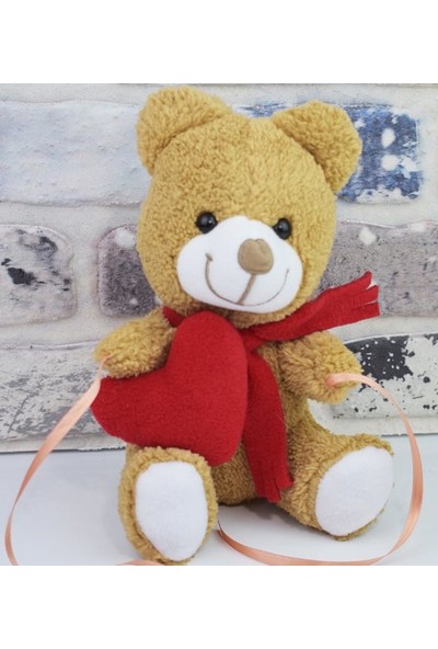 Yontstore Kalp Tutan Sevimli Peluş Ayı 23 cm