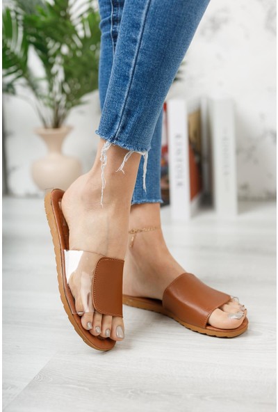 Modafrato Rose Şeffaf Kadın Terlik Açık Ev Terliği