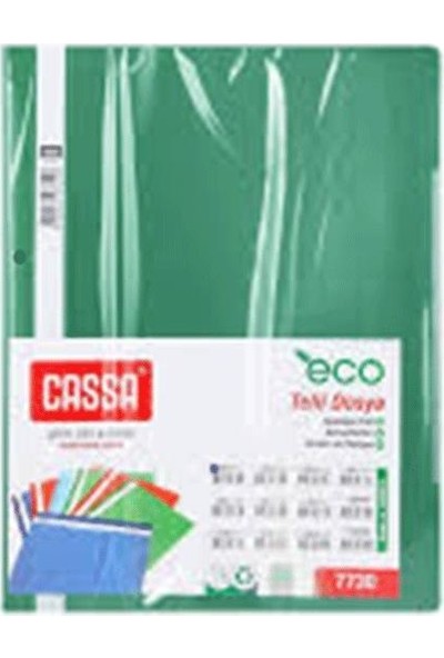 Cassa Telli Dosya 50'li 10 Paket Yeşil Cassa Telli Dosya 50'li 10 Paket Yeşil