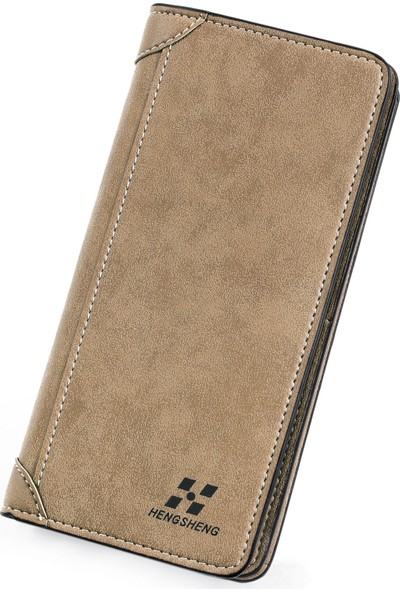 Hengsheng Erkek Nubuk Deri Kartlık Cüzdan