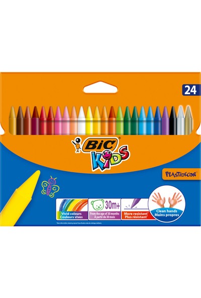 Bic Kids Plastidecor Silinebilir Elleri Kirletmeyen Pastel Boya 24 Renk Bic Kids Plastidecor Silinebilir Elleri Kirletmeyen Pastel Boya 24 Renk