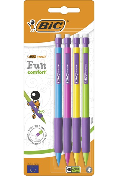 Bic Matic Fun Comfort Uçlu Kalem Blister 0.7 mm 4'lü Bic Matic Fun Comfort Uçlu Kalem Blister 0.7 mm 4'lü