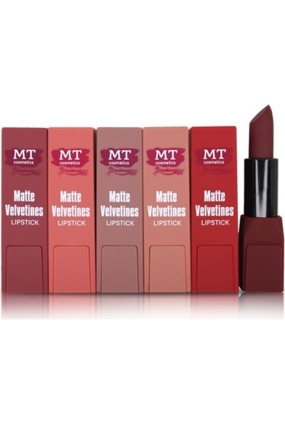 Makeuptime Matte Velvetines 6'lı Ruj Seti 01 Makeuptime Matte Velvetines 6'lı Ruj Seti 01