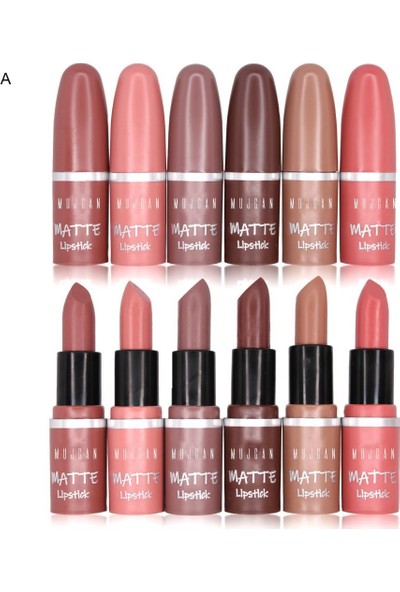 Mujgan Matte Lipstick Miss Galina 6'Lı Ruj Seti A Seti Mujgan Matte Lipstick Miss Galina 6'Lı Ruj Seti A Seti