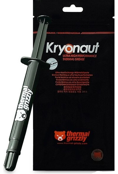 Thermal Grizzly Kryonaut 5,5gr 12.5W - Yüksek Performanslı Termal Macun Thermal Grizzly Kryonaut 5,5gr 12.5W - Yüksek Performanslı Termal Macun