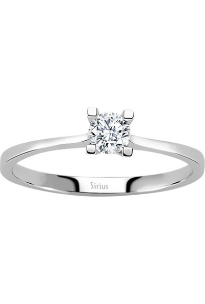 Sirius G Renk 0,25 Karat Pırlanta Tektaş Yüzük 0417R0160