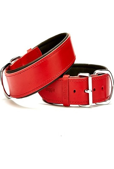 Doggie Gerçek Deri Büyük Irk Köpek Boyun Tasması Kırmızı 3,5X47-55 cm Doggie Gerçek Deri Büyük Irk Köpek Boyun Tasması Kırmızı 3,5X47-55 cm