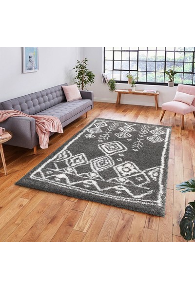 Payidar Halı 5 cm Soft Lüx Shaggy 3893A Beyaz / Gri 80x150 cm Payidar Halı 5 cm Soft Lüx Shaggy 3893A Beyaz / Gri 80x150 cm