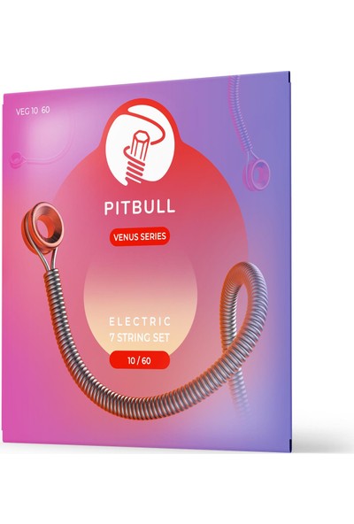 Pitbull Venus 7 Telli Elektro Gitar Teli Veg 10-60 7 Strings Pitbull Venus 7 Telli Elektro Gitar Teli Veg 10-60 7 Strings