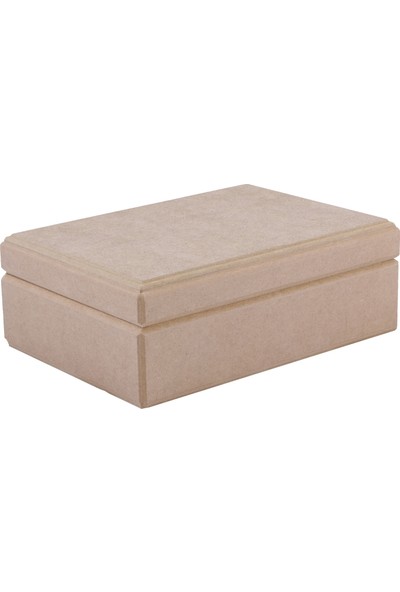 Telli Kavrak Ahşap Mdf Kutu Kapaklı Kutu - 20 x 14 x 7 cm Telli Kavrak Ahşap Mdf Kutu Kapaklı Kutu - 20 x 14 x 7 cm