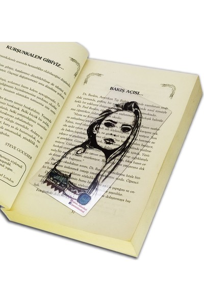İstisna Şeffaf Desenli Kitap Ayracı Model 2 İstisna Şeffaf Desenli Kitap Ayracı Model 2