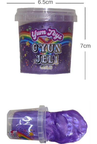 Yum Toys Slime Metalik Parlak Simli Eğitici Oyun Seti - CE Belgeli - 1 Adet Mor Renk Yum Toys Slime Metalik Parlak Simli Eğitici Oyun Seti - CE Belgeli - 1 Adet Mor Renk