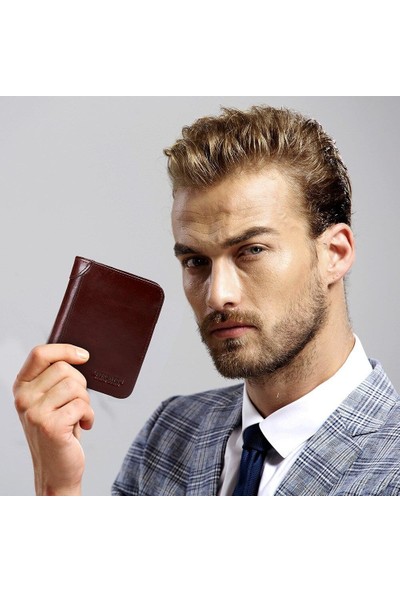 Laorentou Deri Italyan Malı Erkek Cüzdan Erkek Kartlık