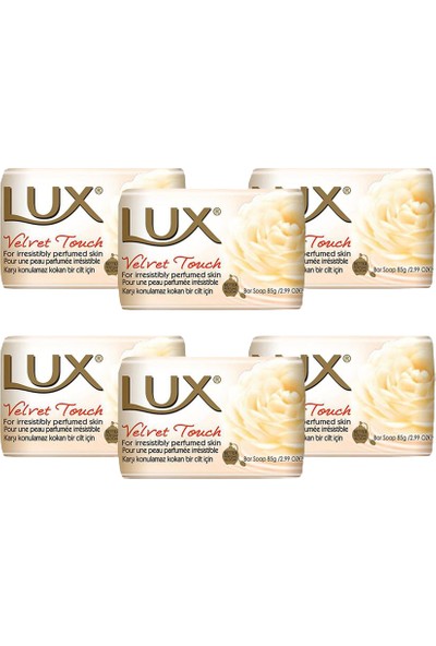 Lux Düvenci Toptan Lux Velvet Touch 85 gr Sabun 6'lı Set Lux Düvenci Toptan Lux Velvet Touch 85 gr Sabun 6'lı Set