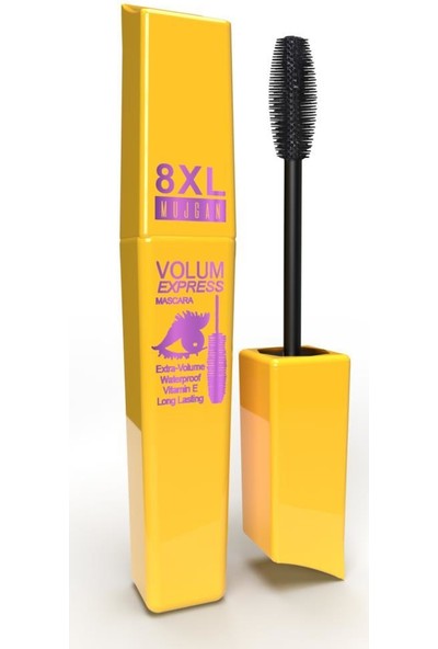 Mujgan 8 Xl Volum Express Extra Volume Waterproof Siyah Maskara Sarı Ambalaj Mujgan 8 Xl Volum Express Extra Volume Waterproof Siyah Maskara Sarı Ambalaj