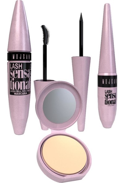 Mujgan 3'lü Göz Makyajı Seti Lash Sensational Maskara + Eyeliner + Pudra Seti Mujgan 3'lü Göz Makyajı Seti Lash Sensational Maskara + Eyeliner + Pudra Seti