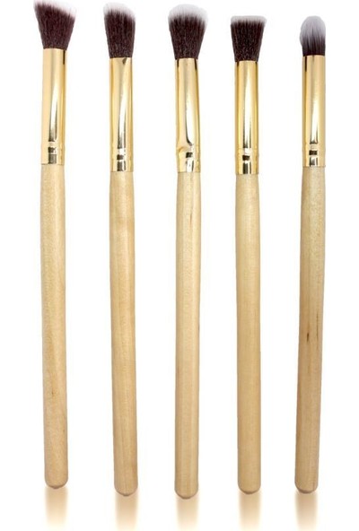 Mujgan 5'li Profesyonel Stick Far Fırça Seti - Açık Kahve