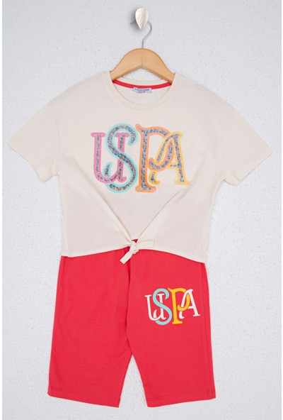 U.S. Polo Assn. Kız Çocuk Vanilya Pijama 50241941-VR110