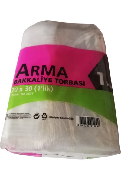 Arma Naksan Şeffaf Bakkaliye Torbası (Poşeti) 1'lik 20X30CM Arma Naksan Şeffaf Bakkaliye Torbası (Poşeti) 1'lik 20X30CM