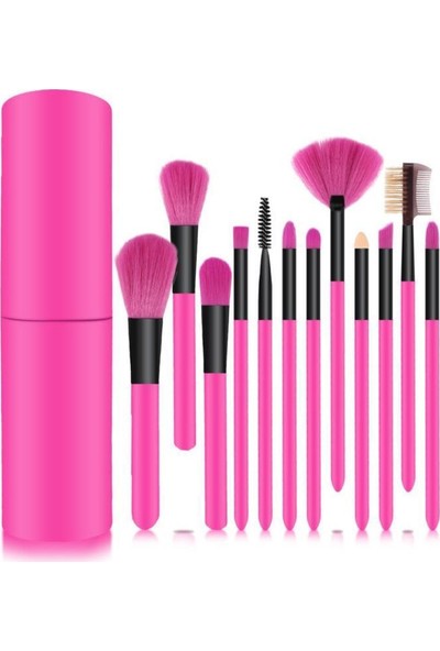 Mujgan 12'li Gül Kurusu Silindir Makyaj Fırça Seti