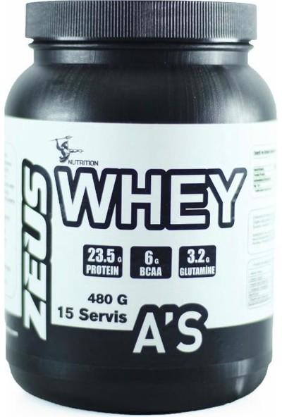 Zeus Nutrition Whey 480 gr Çilek Zeus Nutrition Whey 480 gr Çilek