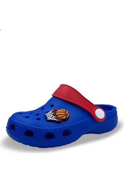 Akınalbella Erkek Çocuk Lacivert Basketbol Topu Tasarımlı Crocs Akınalbella Erkek Çocuk Lacivert Basketbol Topu Tasarımlı Crocs