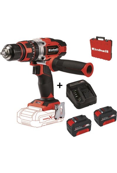 Einhell Te-Cd 18/48 Li-I Darbeli Matkap + 2*4.0 Ah Starter Kit + Çanta Einhell Te-Cd 18/48 Li-I Darbeli Matkap + 2*4.0 Ah Starter Kit + Çanta