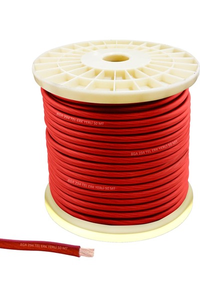 Cable Cable Oto Anfi Tesisat Kablosu Silikon 50 Metre 8ga Erk Yerli Cable Cable Oto Anfi Tesisat Kablosu Silikon 50 Metre 8ga Erk Yerli