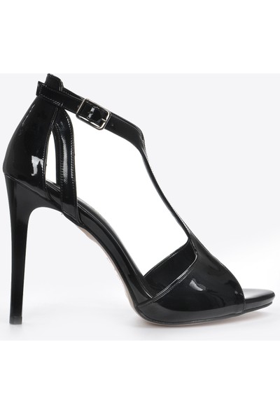 Vizon Ayakkabı Kadın Siyah Rugan Klasik Topuklu Ayakkabı VZN20-178Y Vizon Ayakkabı Kadın Siyah Rugan Klasik Topuklu Ayakkabı VZN20-178Y