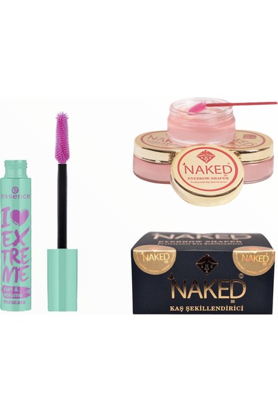 Kaş Sabitleyici & Şekillendirici Vax ve Essence Volume Maskara Süper Set