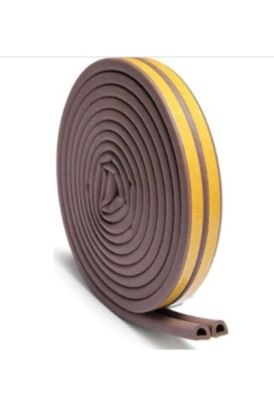 Universal Kapı ve Pencere Yapışkanlı Izolasyon Fitili/bandı Kauçuk Kahverengi (10 x 2) 20 M Universal Kapı ve Pencere Yapışkanlı Izolasyon Fitili/bandı Kauçuk Kahverengi (10 x 2) 20 M